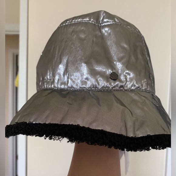 Brand New , Maison Michel metallic bucket hat , Size Small